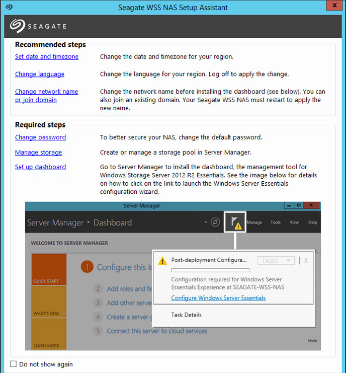 Seagate WSS NAS Administration Guide Seagate WSS NAS Administration Guide - Getting started ...